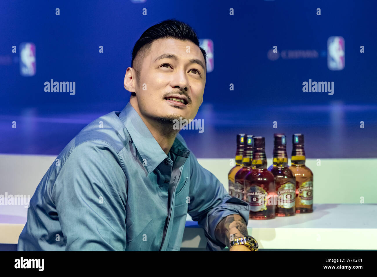 Hong Kong actor Shawn Yue poses during the CHIVS NBA BALLERS PARTY in ...
