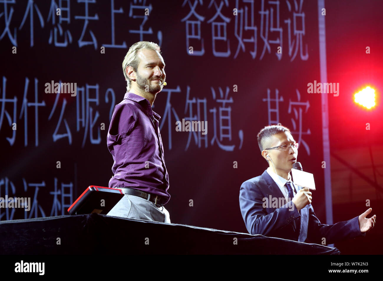 Australian Christian evangelist and motivational speaker Nick Vujicic ...