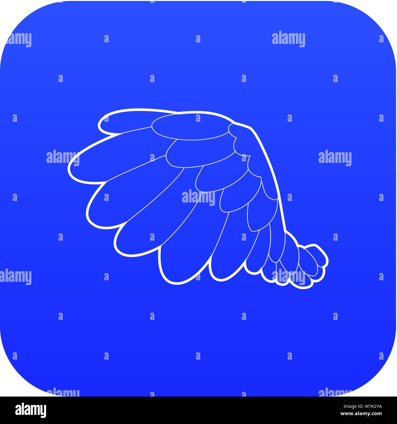 Big wing icon blue vector Stock Vector Image & Art - Alamy