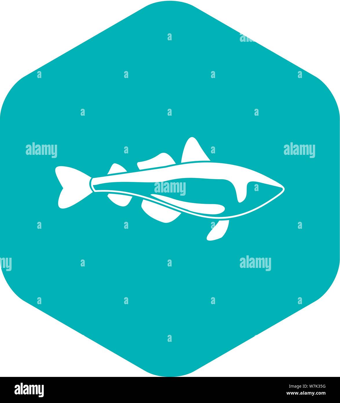 Sea fish icon, simple style Stock Vector Image & Art - Alamy