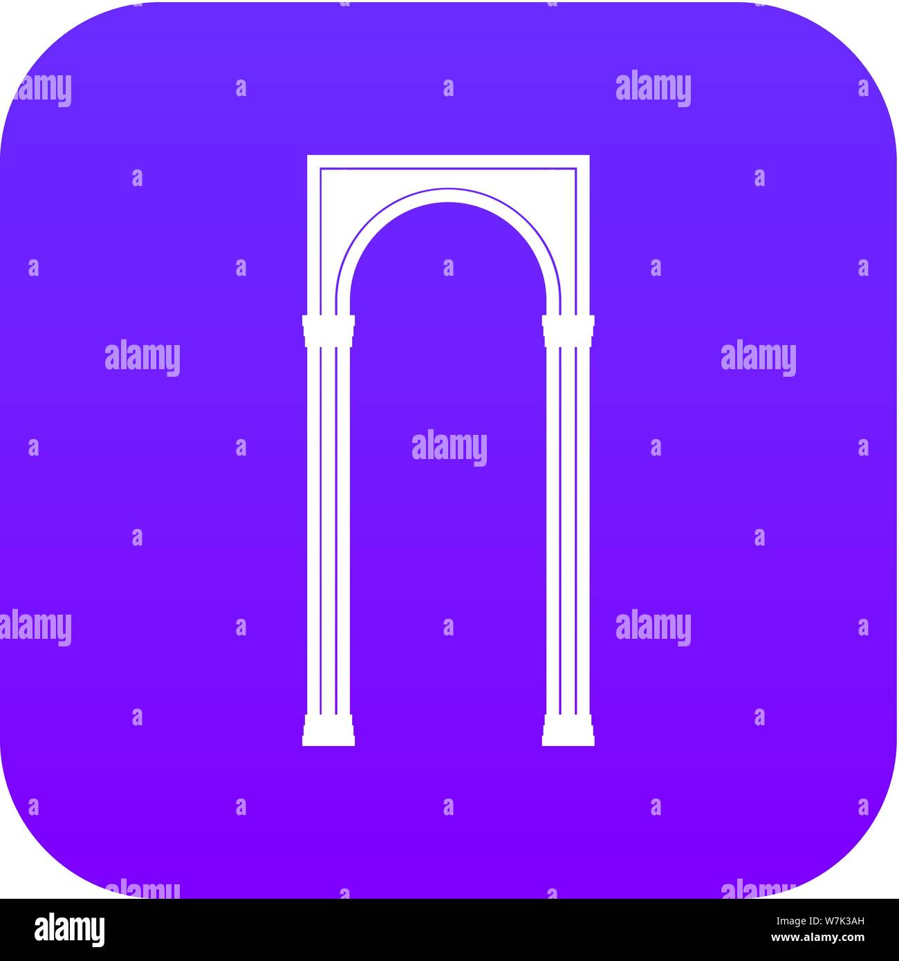 Arch icon digital purple Stock Vector Image & Art - Alamy