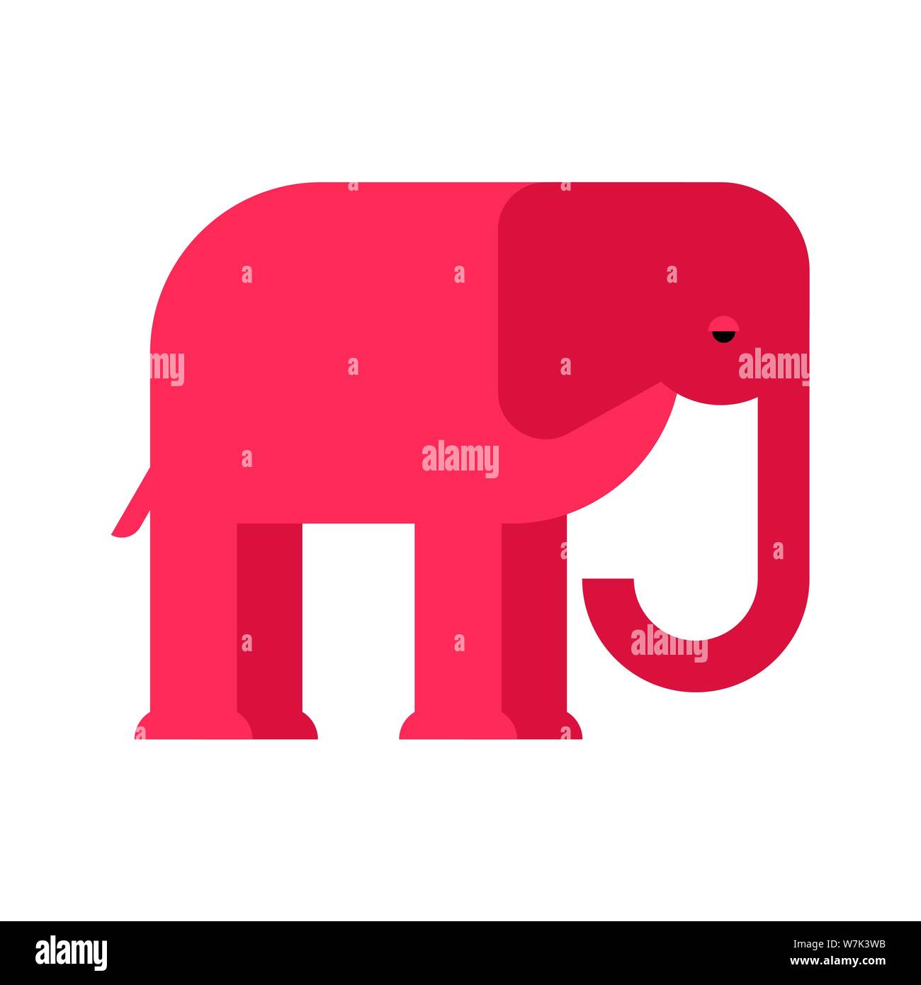 Red Elephant Republican party USA. Vector illustration Stock Vector ...