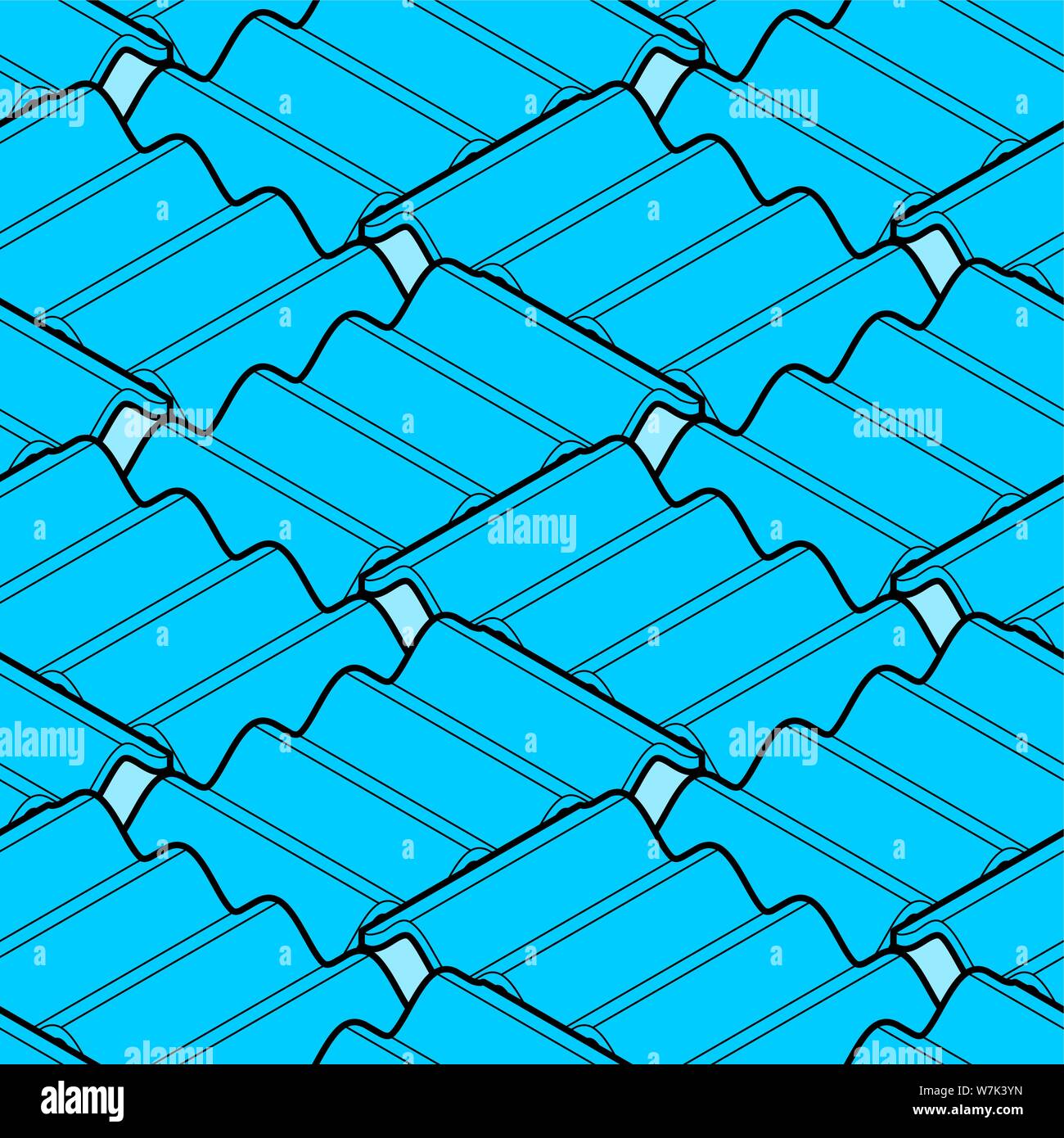 Ocean wave isometric style pattern seamless. waves vector background ...
