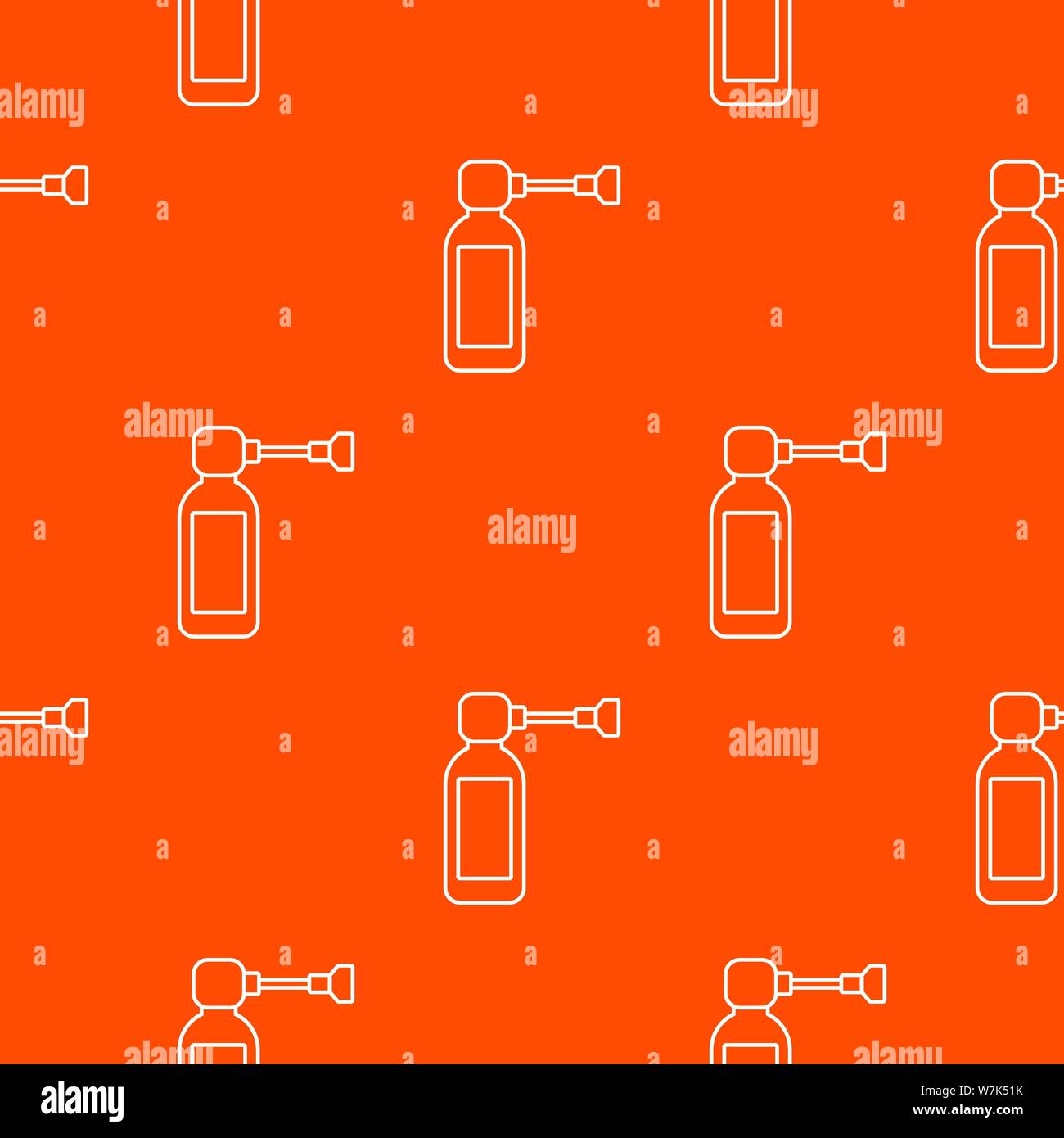 Inhaler pattern vector orange Stock Vector Image & Art - Alamy