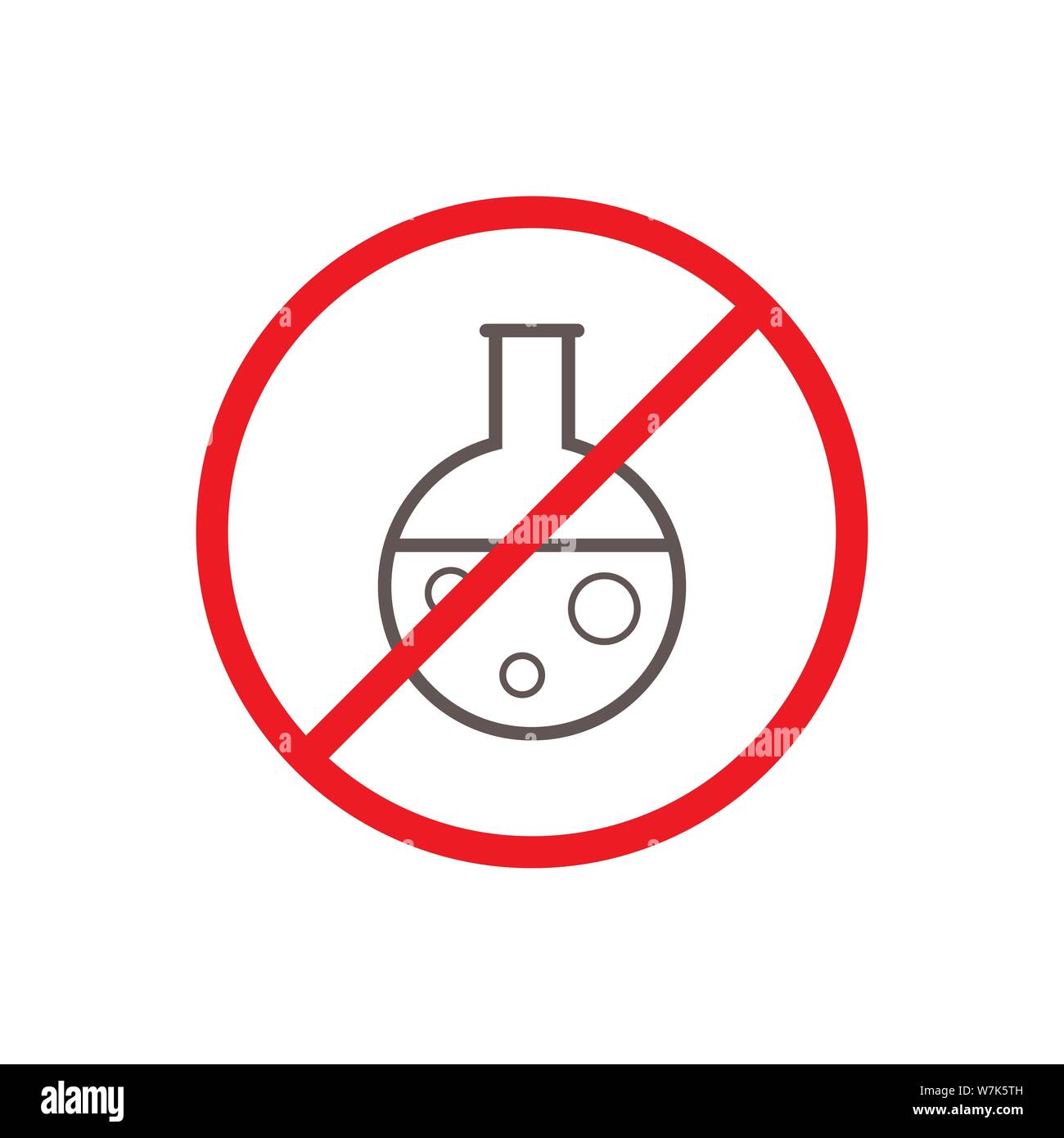 No chemical sign icon symbol. Vector eps10 Stock Vector Image & Art - Alamy