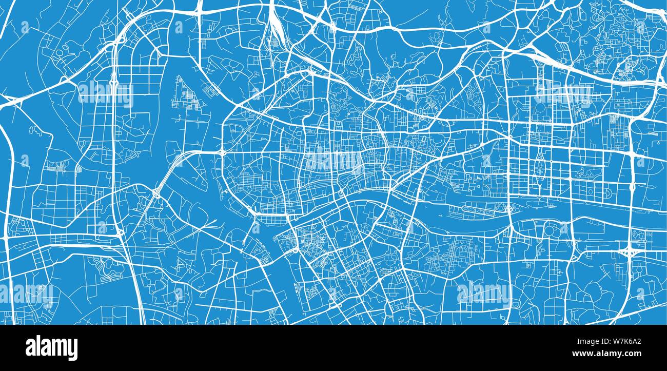 Urban vector city map of Guangzhou, China Stock Vector Image & Art - Alamy