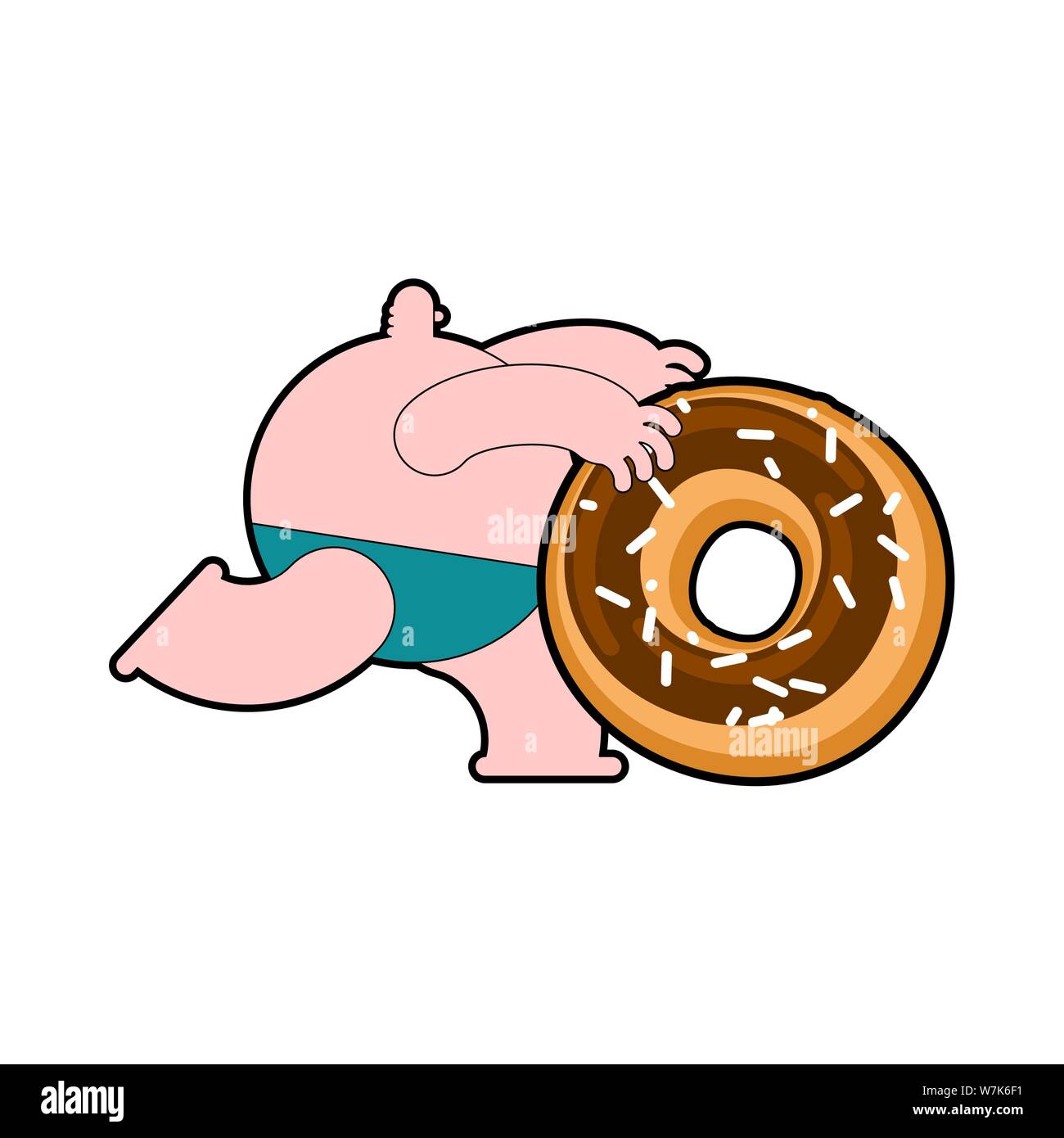 Set fat obese people Cut Out Stock Images & Pictures - Alamy