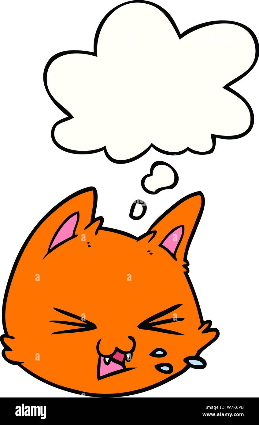 Spitting cat Stock Vector Images - Alamy