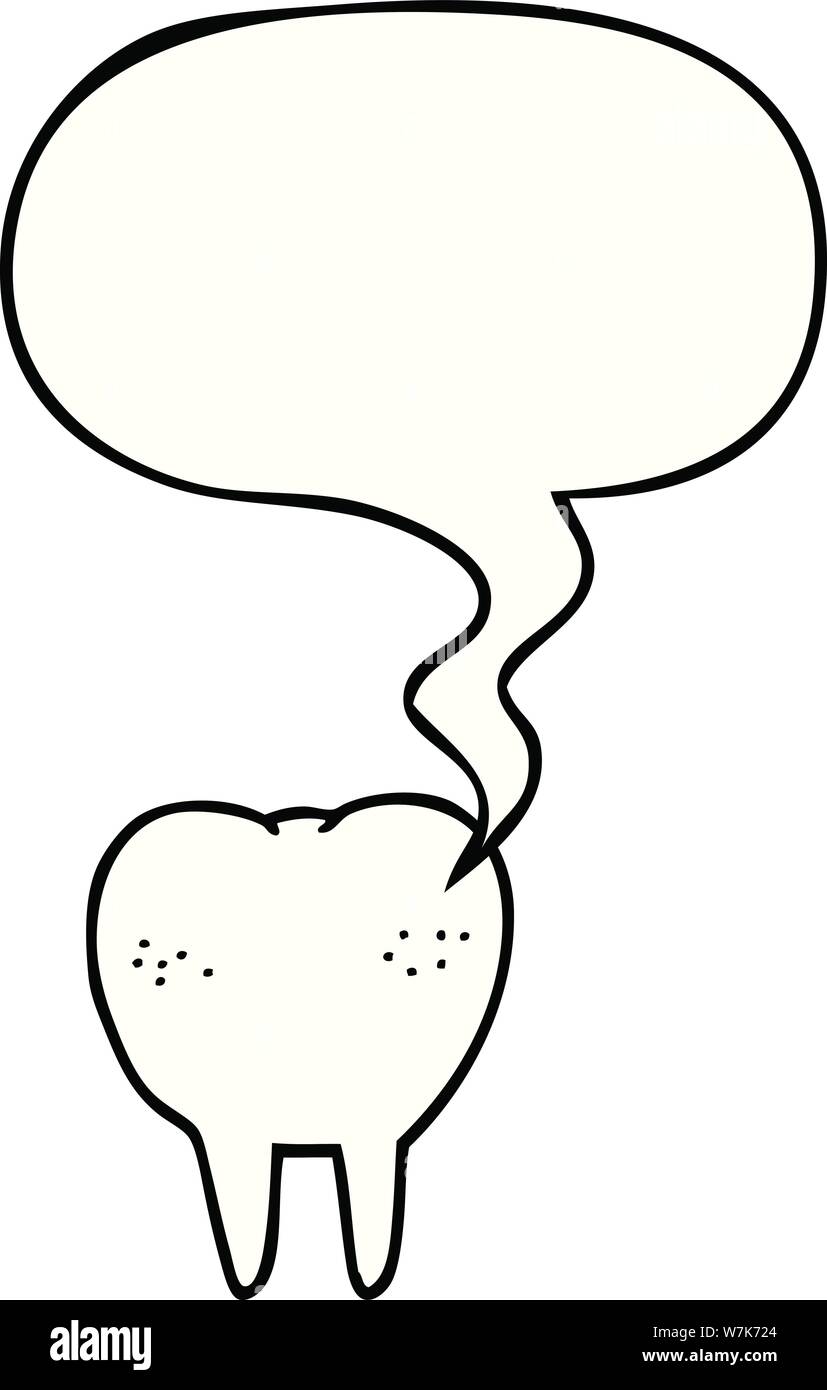 Cartoon funny tooth character bubble Cut Out Stock Images & Pictures ...