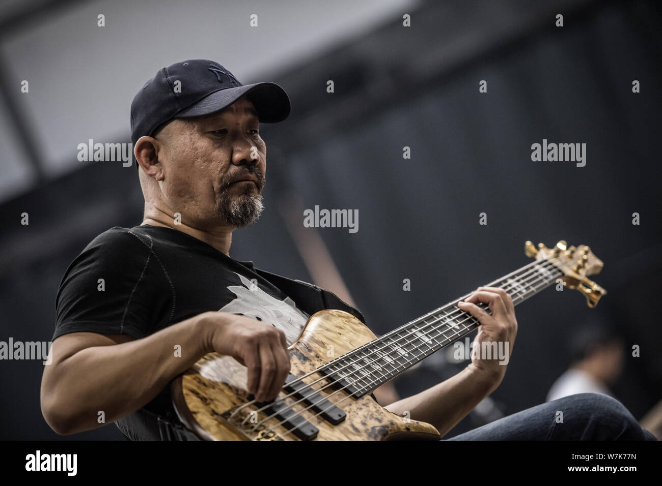 Chinese rock band Black Panther takes part in a rehearsal for the ...