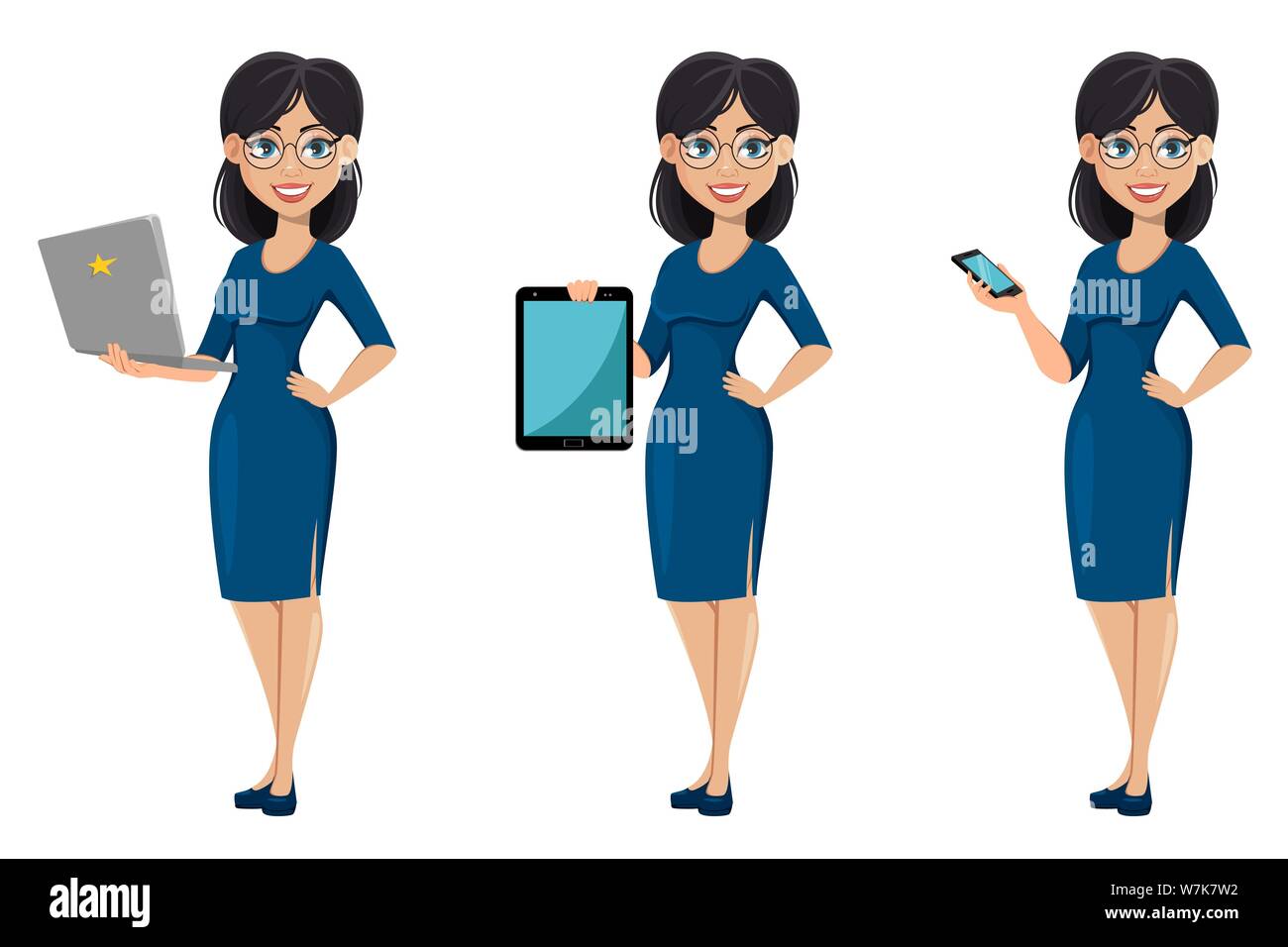 Sexy Business Woman Cartoon