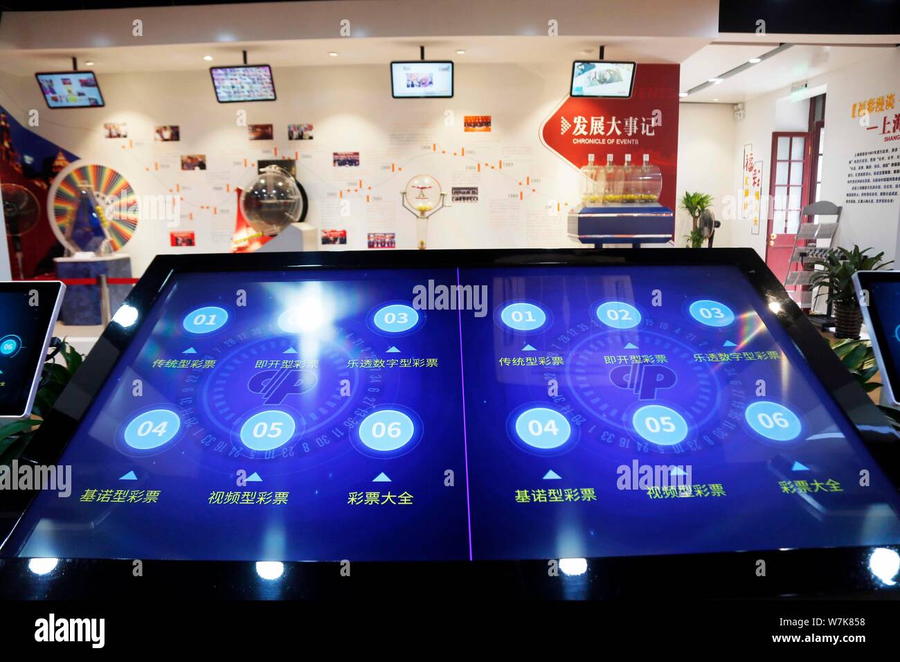 Interior view of the Shanghai Welfare Lottery Culture Museum, China's ...