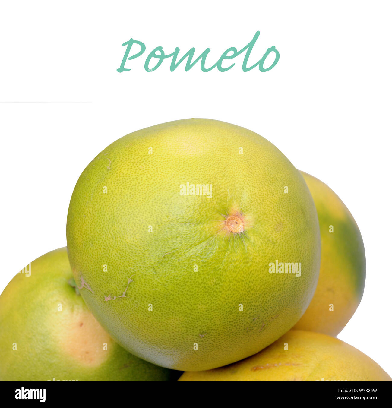 closeup of pomelo isolated on white background Stock Photo - Alamy