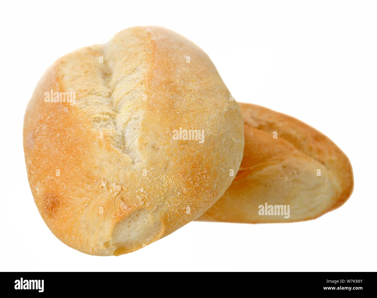 a pair of bread isolated on white background Stock Photo - Alamy