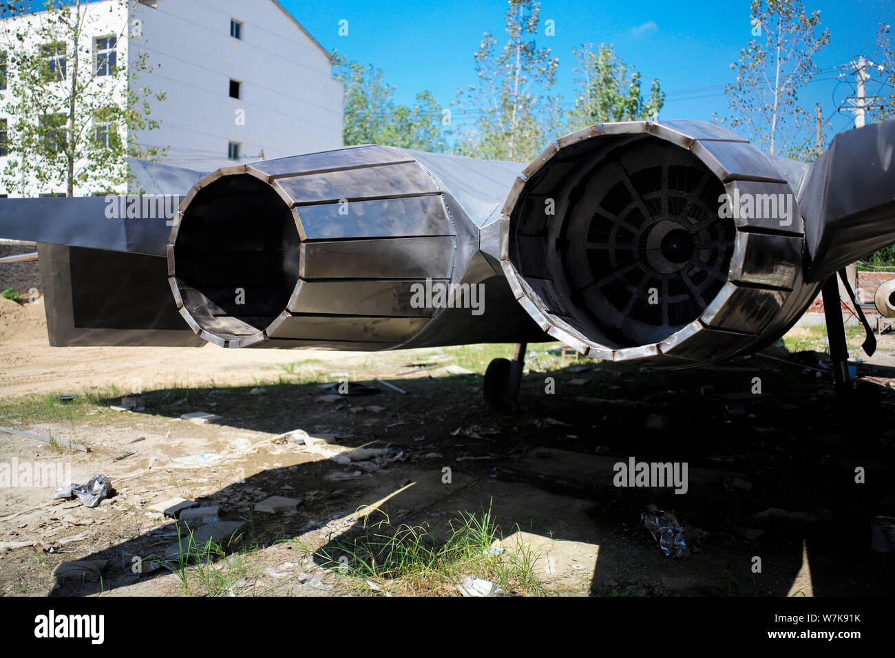 The life-size model of the J-20 stealth fighter aircraft of Chinese PLA ...