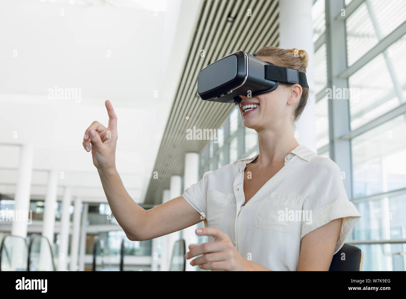 Wearing vr goggles hi-res stock photography and images - Alamy