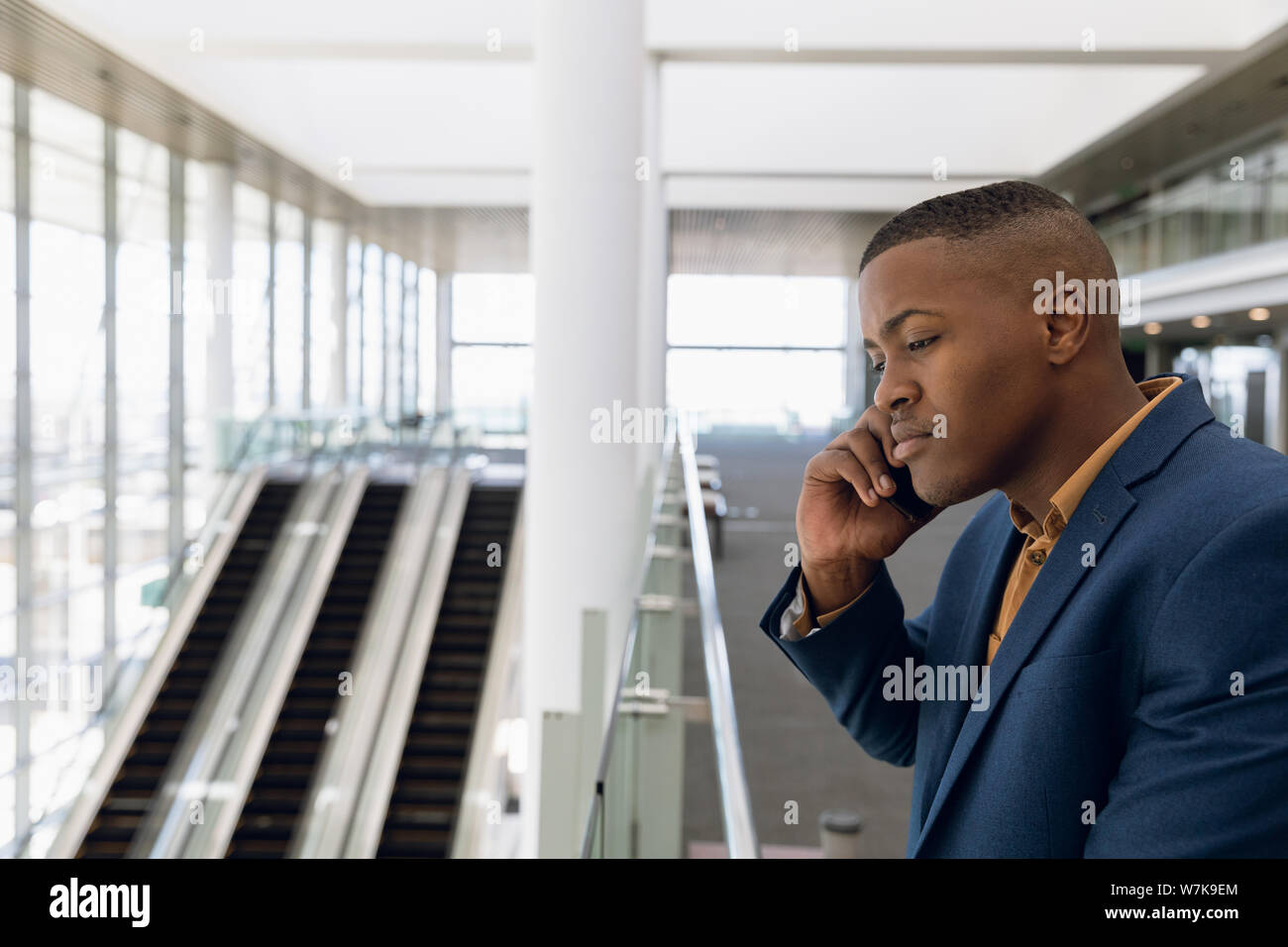 Black businessman using smartphone work hi-res stock photography and ...