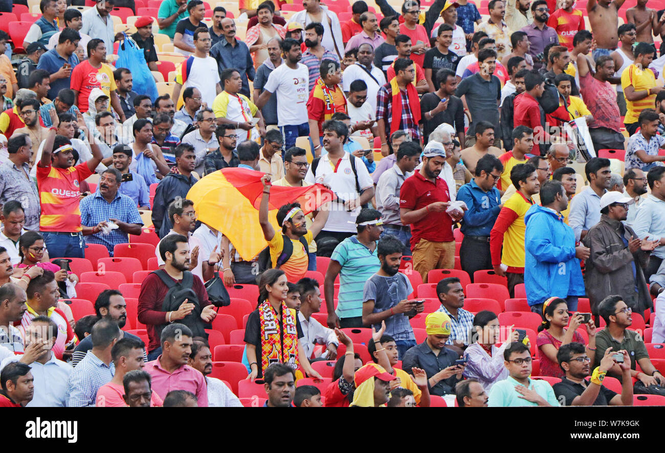 Kolkata, India. 06th Aug, 2019. East Bengal fans in gallery. Asia's ...