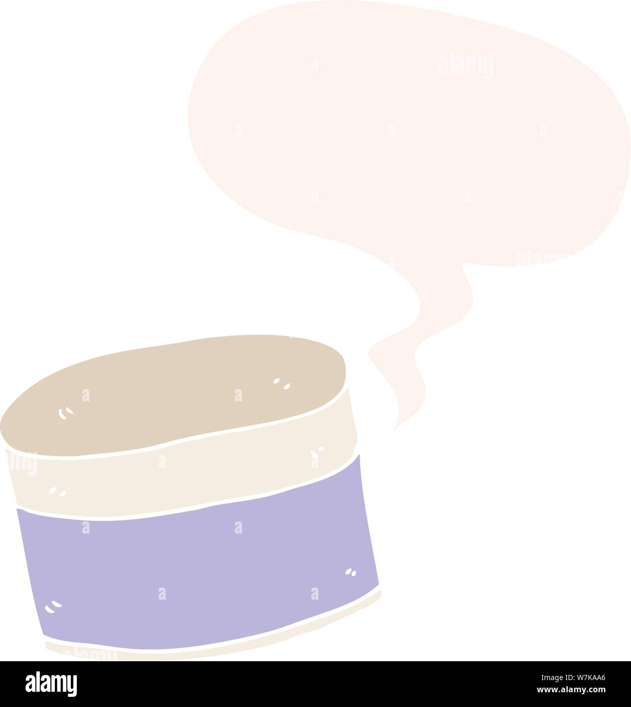 cartoon pot with speech bubble in retro style Stock Vector Image & Art ...