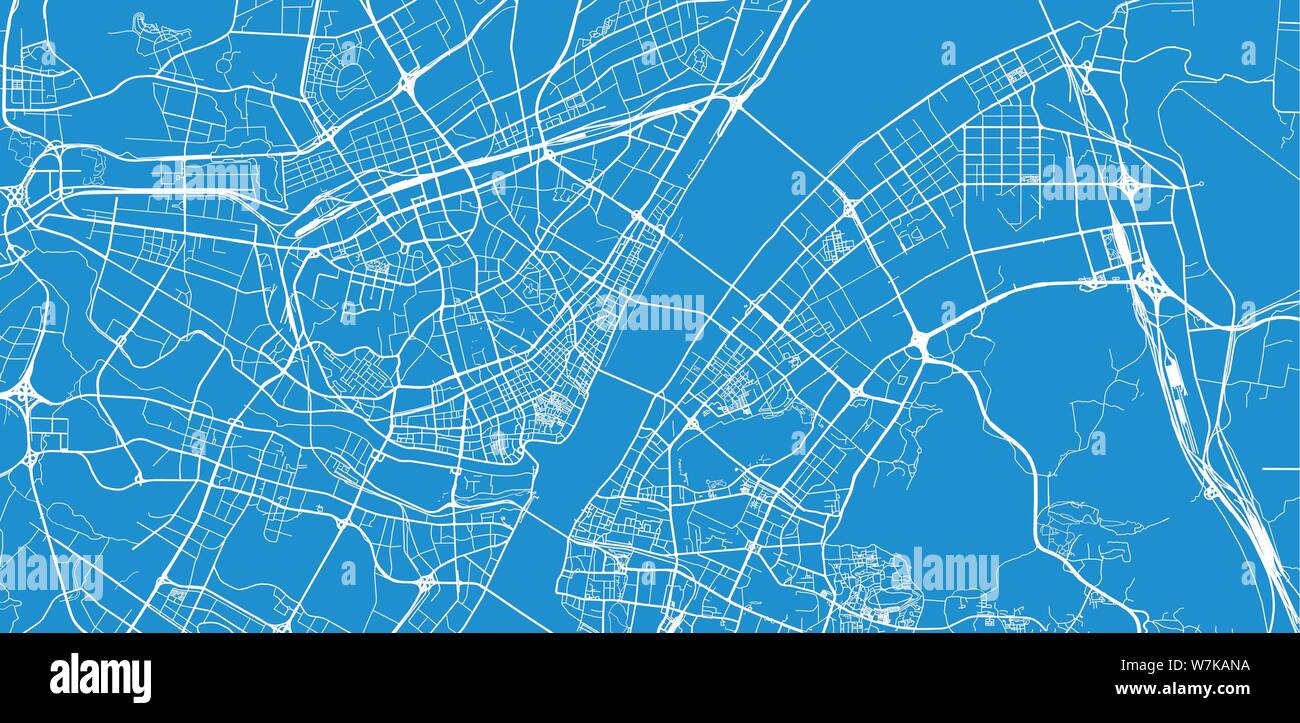 Urban vector city map of Wuhan, China Stock Vector Image & Art - Alamy