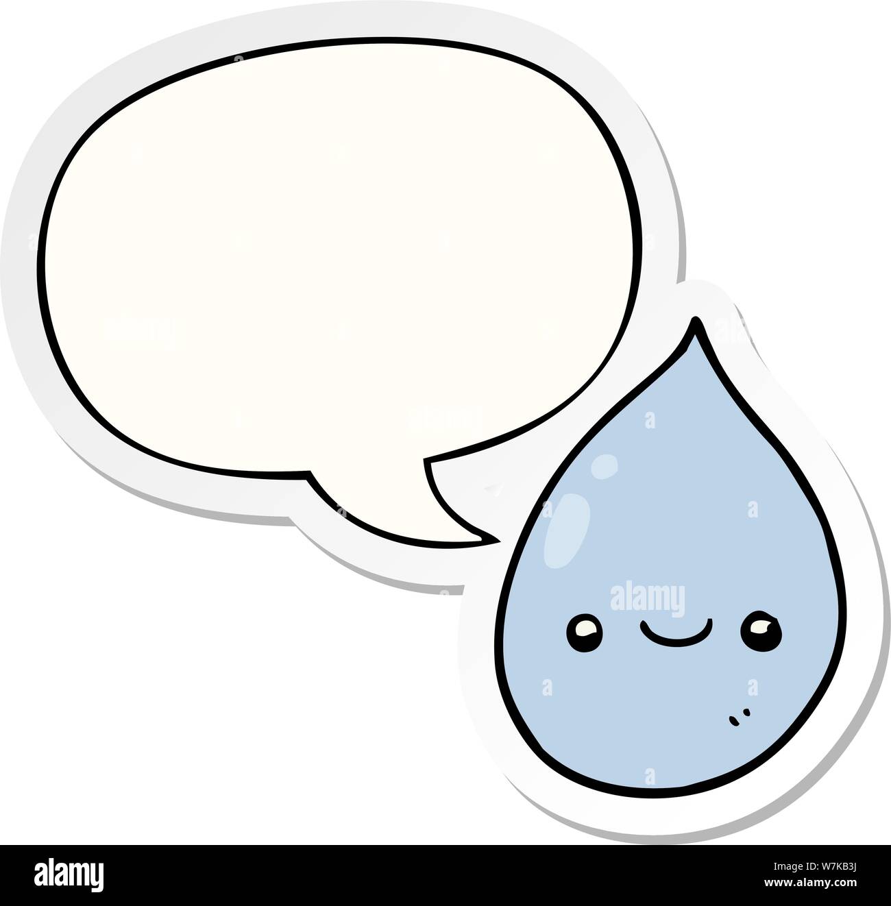 Raindrop on hand vector Cut Out Stock Images & Pictures - Alamy