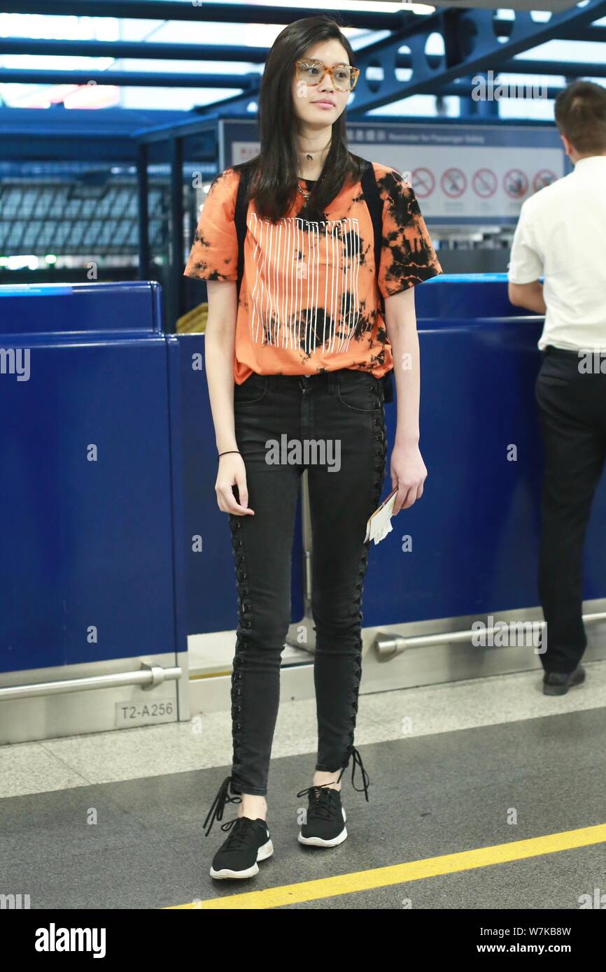 Chinese supermodel Xi Mengyao, better known as Ming Xi, is pictured at ...