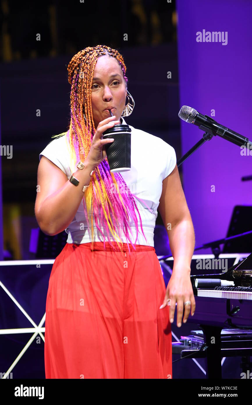 American singer Alicia Augello Cook, known as Alicia Keys, performs ...