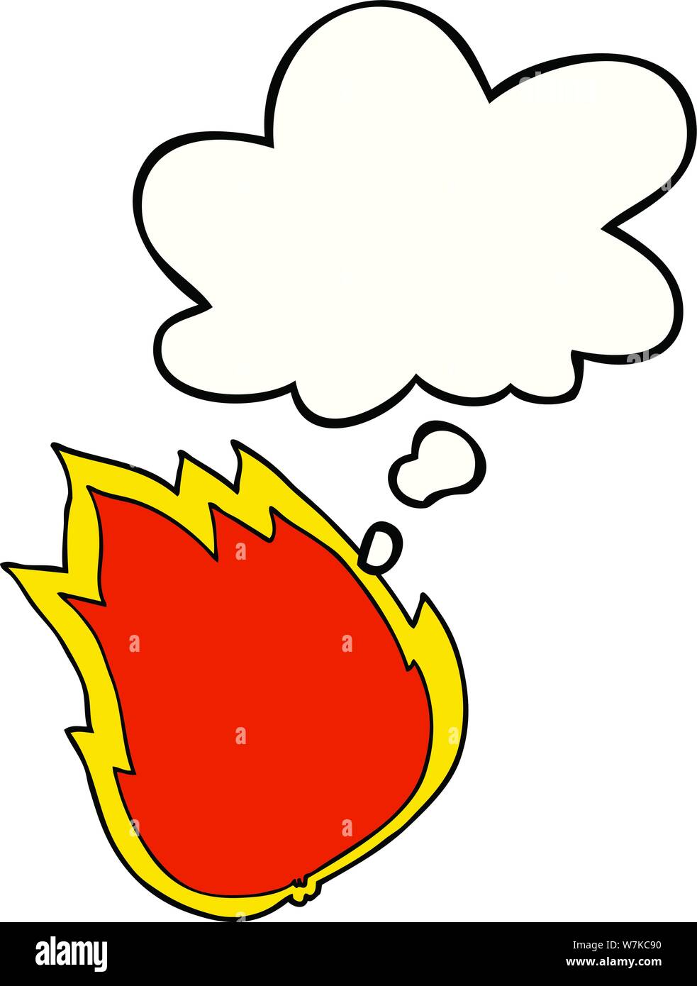 Freehand drawn cartoon fire symbol Cut Out Stock Images & Pictures - Alamy