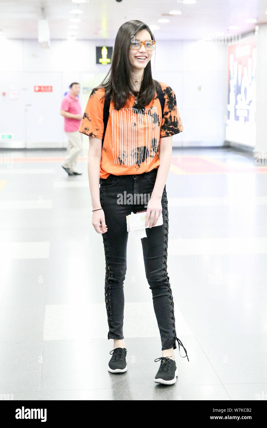 Chinese supermodel Xi Mengyao, better known as Ming Xi, is pictured at ...