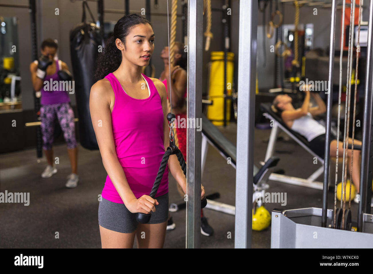 Triceps pushdown hi-res stock photography and images - Alamy