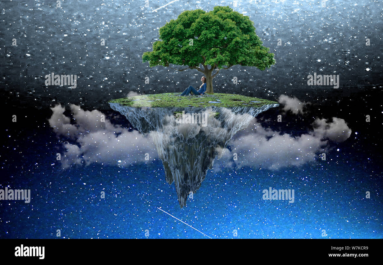 Floating Through Life Stock Photo - Alamy