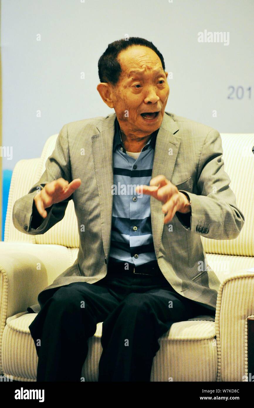 Chinese scientist Yuan Longping, known as the father of hybrid rice ...