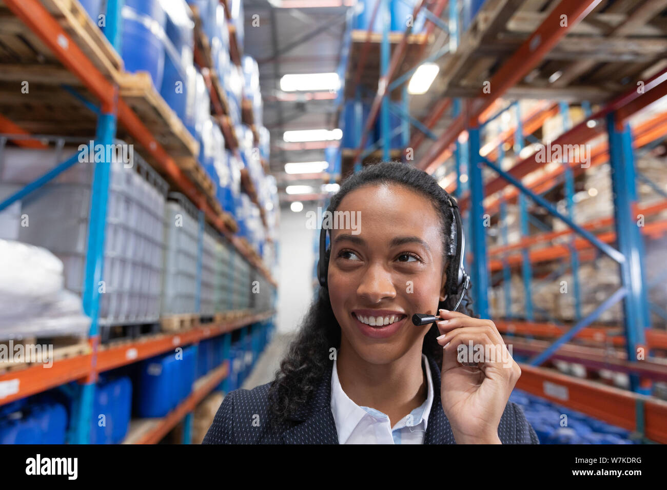 Female manager talking hi-res stock photography and images - Alamy