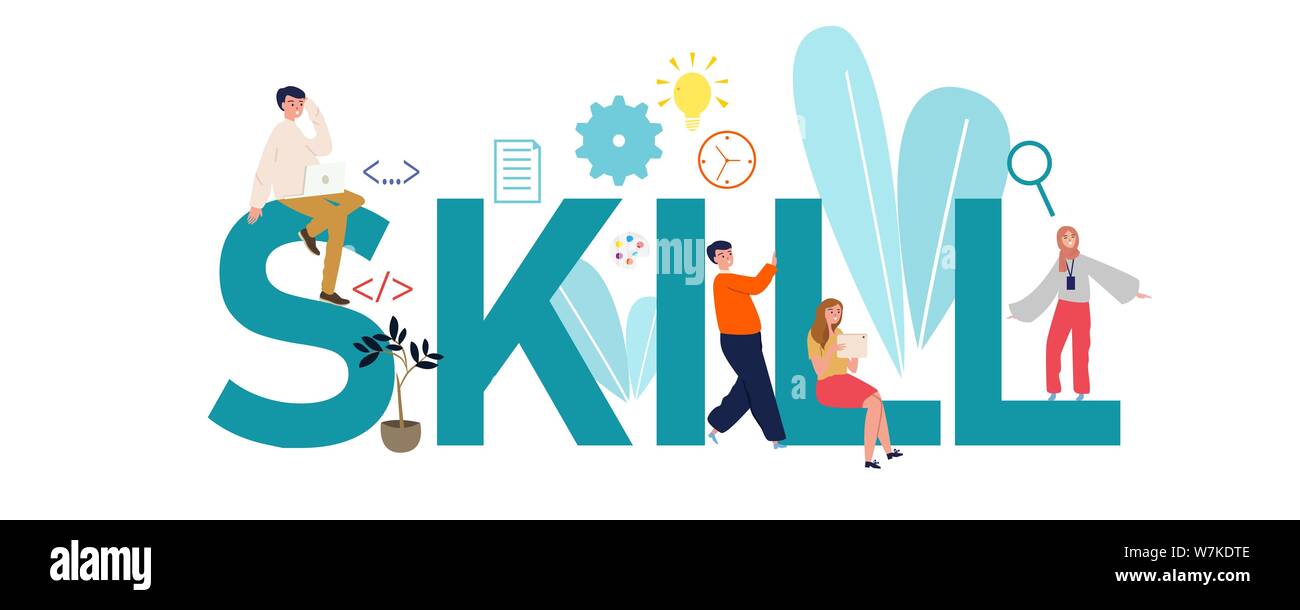 Training skills cartoon hi-res stock photography and images - Alamy