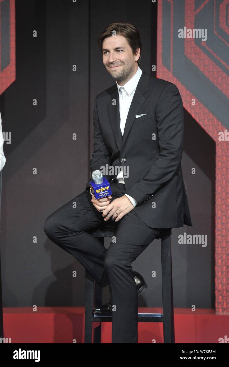 American film director Jon Watts attends a premiere event for his new ...