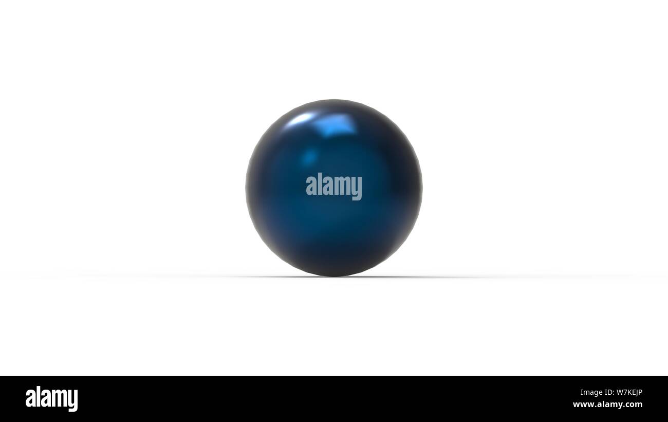 Sphere ball 3d rendering in multiple materials isolated in white studio ...