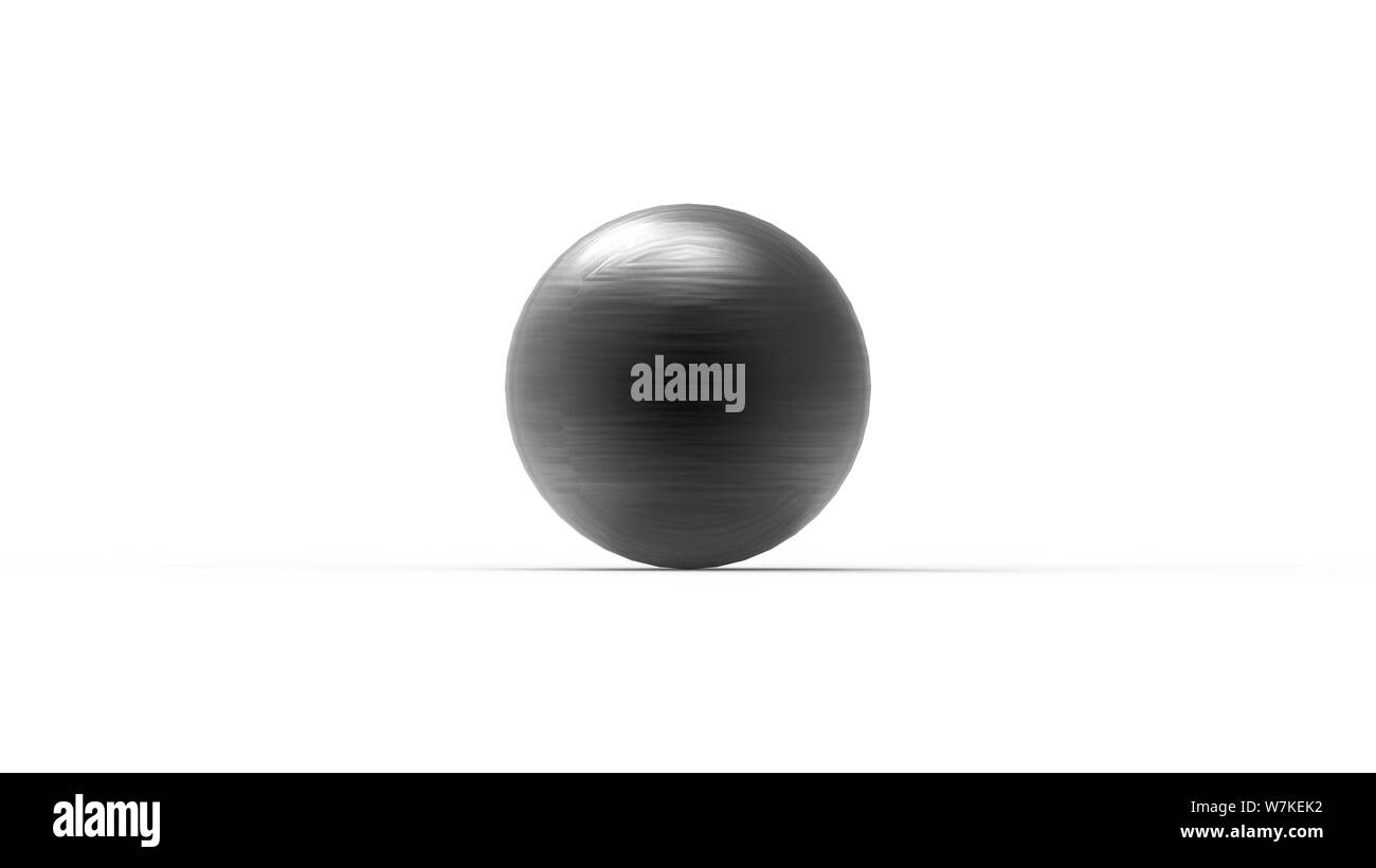 Sphere ball 3d rendering in multiple materials isolated in white studio ...