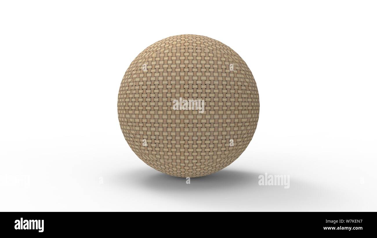 Sphere ball 3d rendering in multiple materials isolated in white studio ...