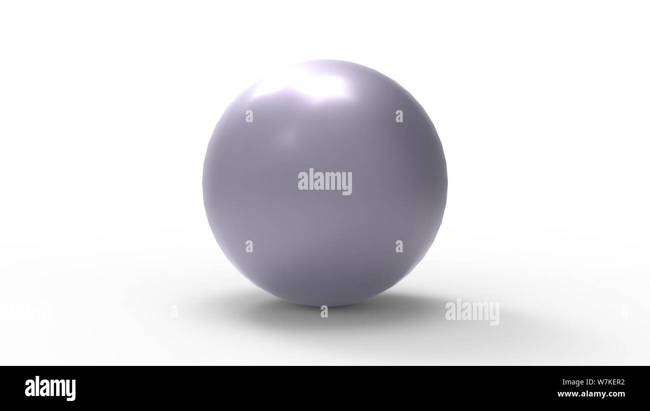 Sphere ball 3d rendering in multiple materials isolated in white studio ...