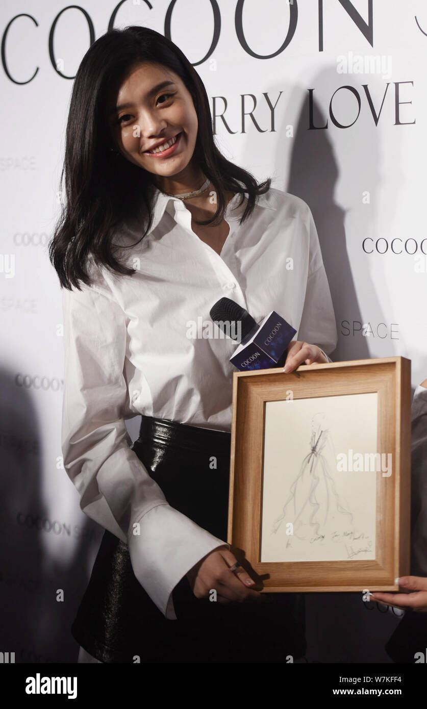 Chinese model Xi Mengyao, better known as Ming Xi, a attends a ...