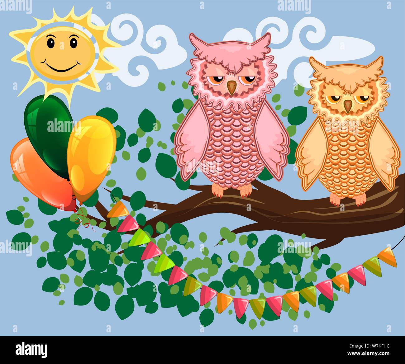 Cartoon unhappy tree hi-res stock photography and images - Alamy