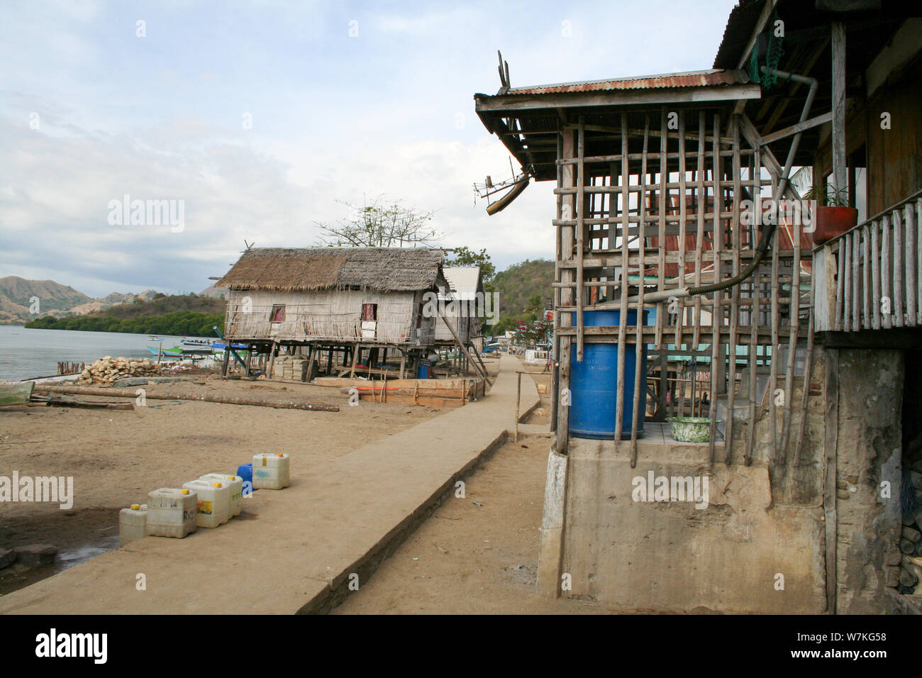 Fishing village on remote Asian island Stock Photo - Alamy