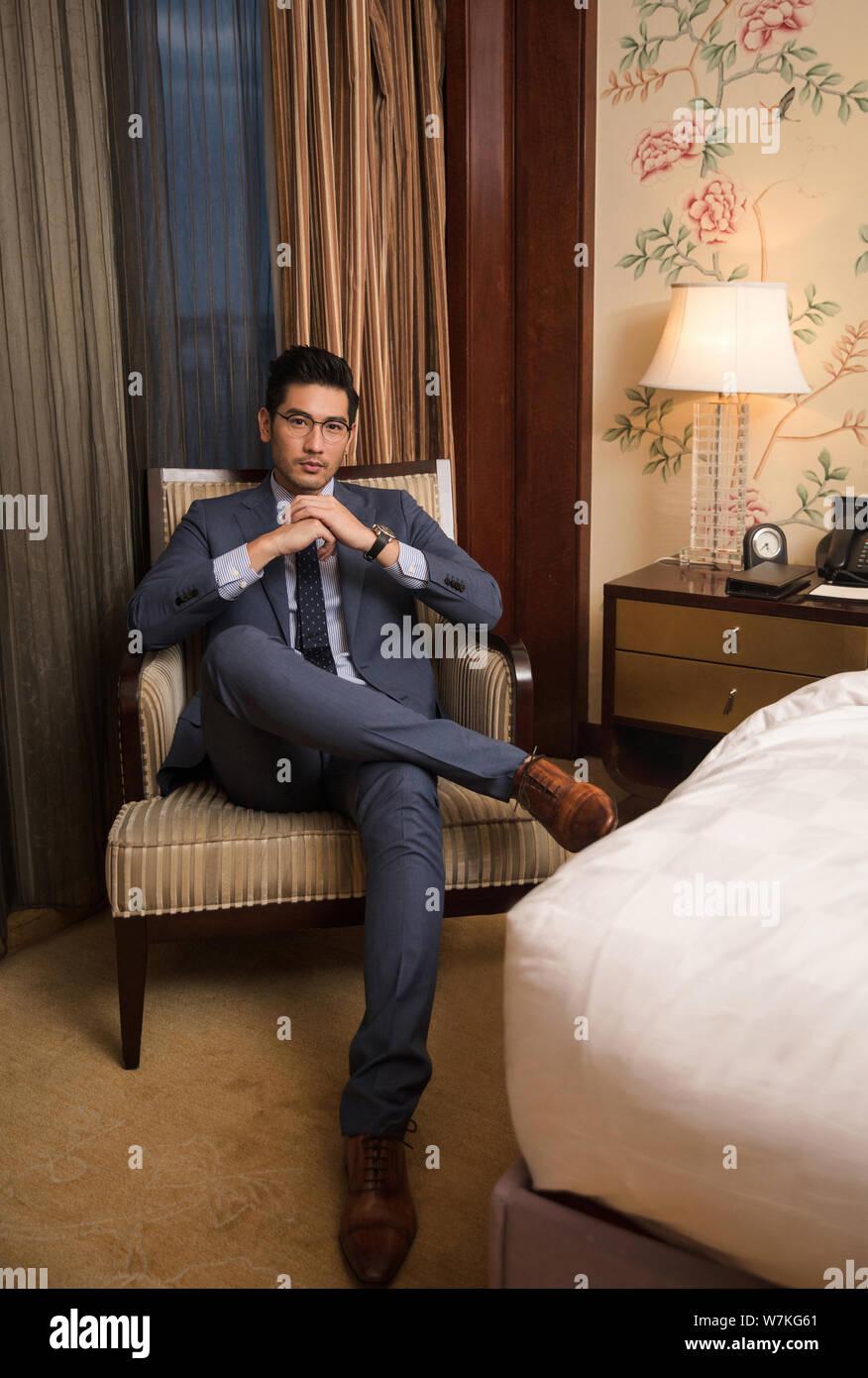 Taiwanese-born Canadian model and actor Godfrey Gao poses for portrait ...