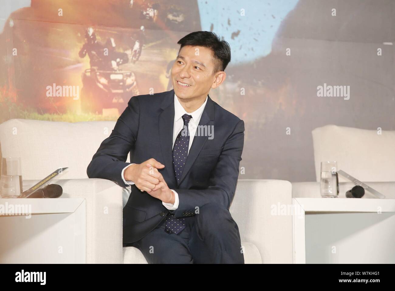 **TAIWAN OUT**Hong Kong singer and actor Andy Lau attends a press ...