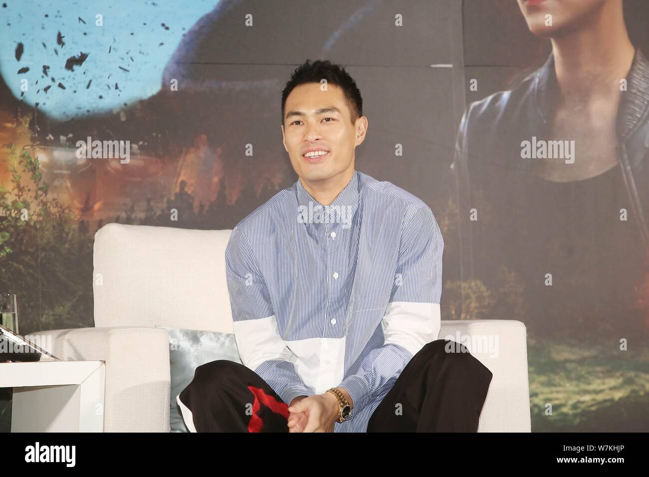 **TAIWAN OUT**Taiwanese actor Tony Yeung attends a press conference for the new movie "The ...