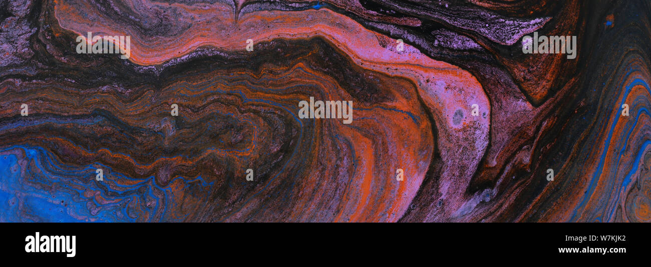 abstract marbleized effect background. purple, blue and black creative ...