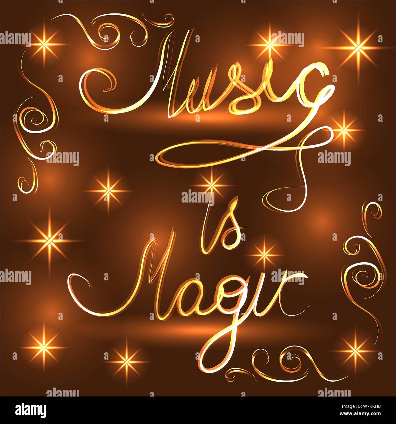 Music magic elegant golden hi-res stock photography and images - Alamy