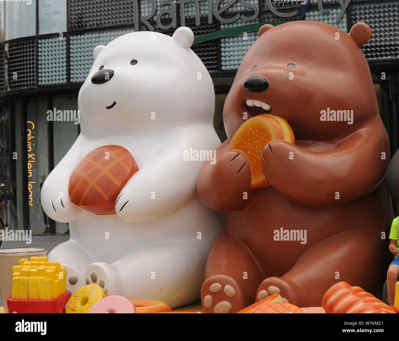 Sculptures of Ice Bear, left, and Grizzly, main protagonists of ...