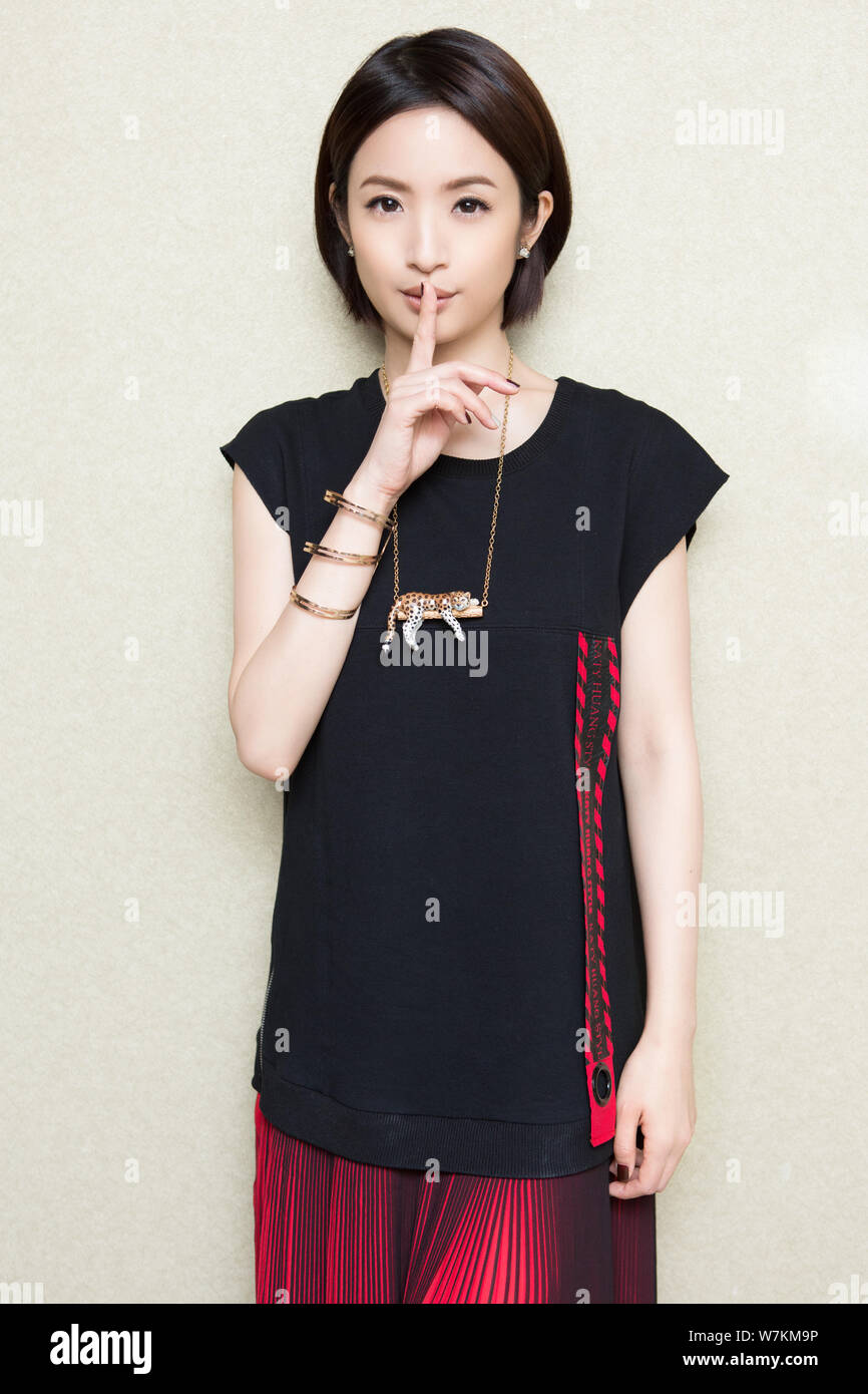 Taiwanese actress Ariel Lin poses for portrait photos during an ...