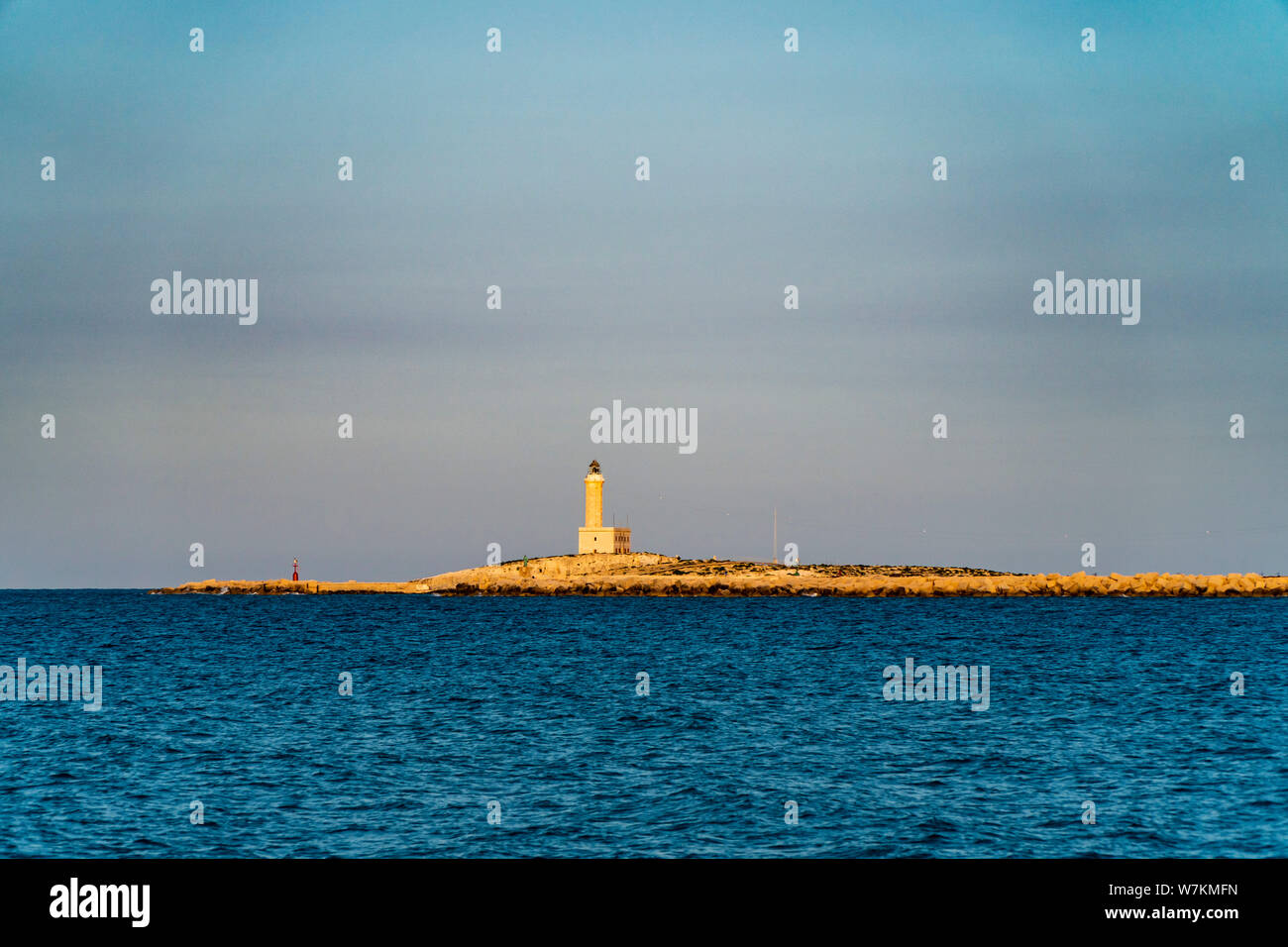 Lighthouse in the Vieste, Italy Stock Photo - Alamy